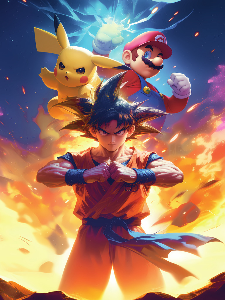 Goku Mario Pikachu | PDF