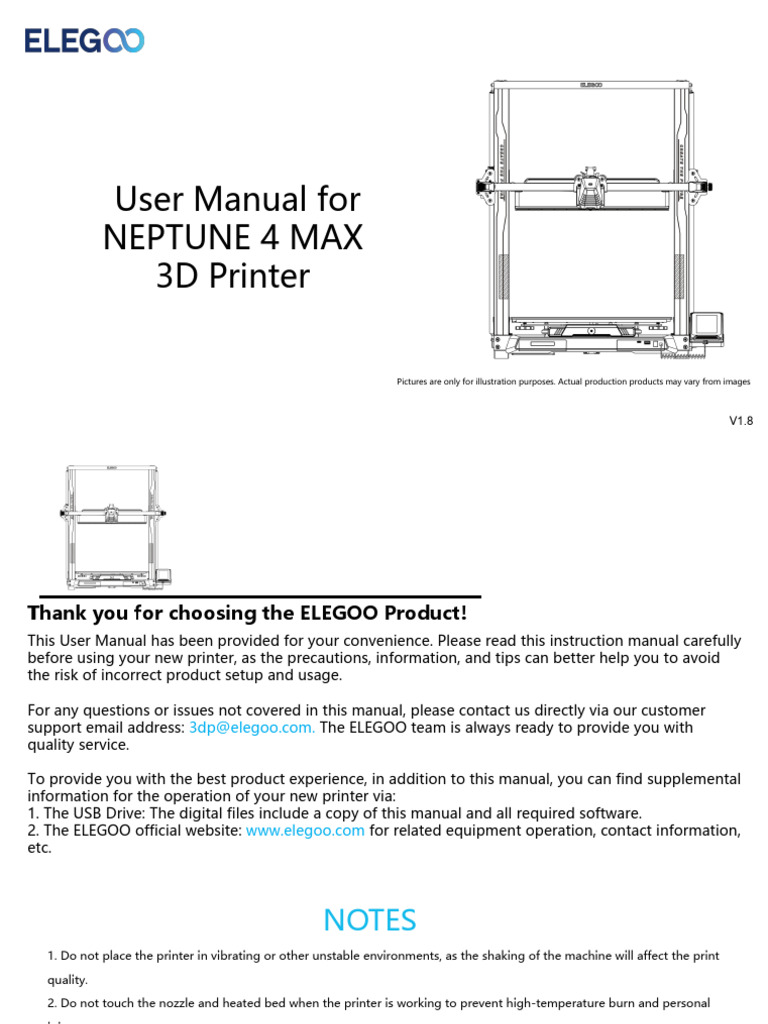 NEPTUNE 4 MAX User Manual-English-V1.8 | PDF | Computer Network | Printer (Computing)