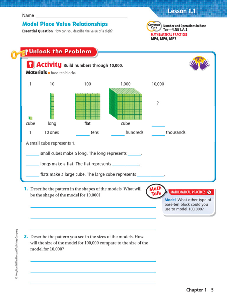 Go Math Chapter 1 & 2 - 136 | PDF | Numbers | Mathematics