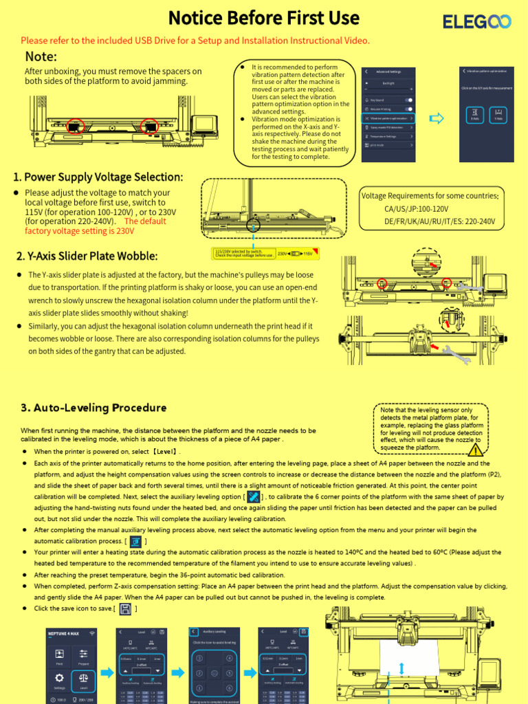 Must Read (NEPTUNE 4 MAX) - 20231020 | PDF | Printer (Computing) | Paper