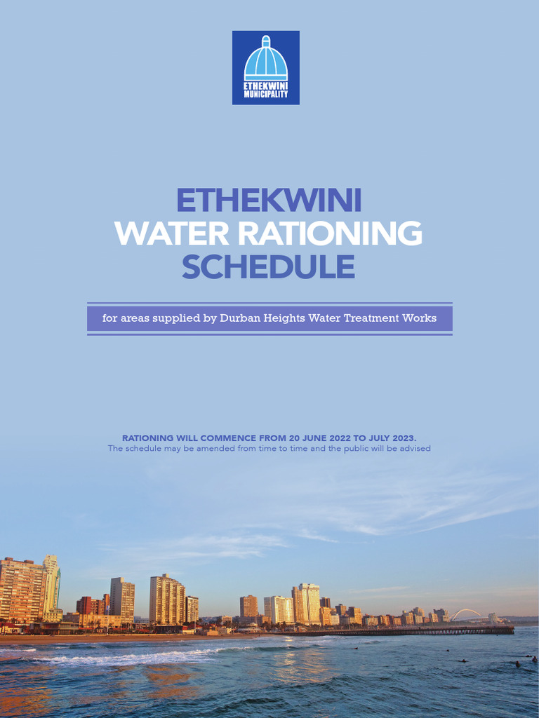 EThekwini Water Rationing Schedule-1 | PDF