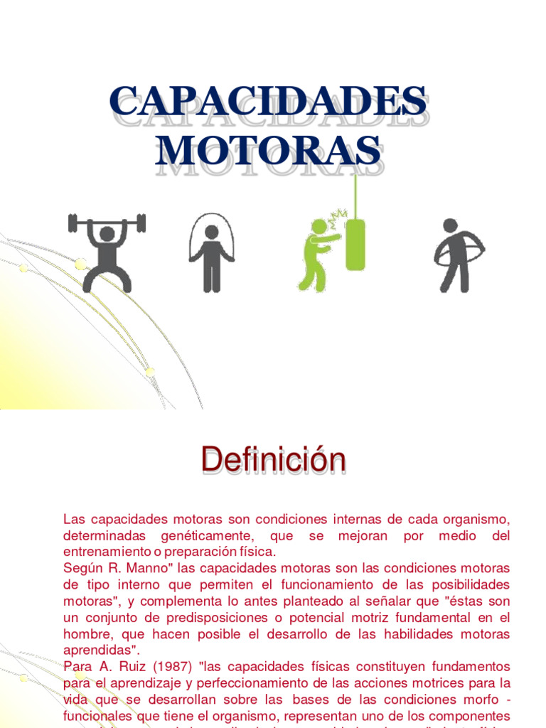 Capacidades Motoras: Definición y Tipos | PDF | Músculo | Flexibilidad ...