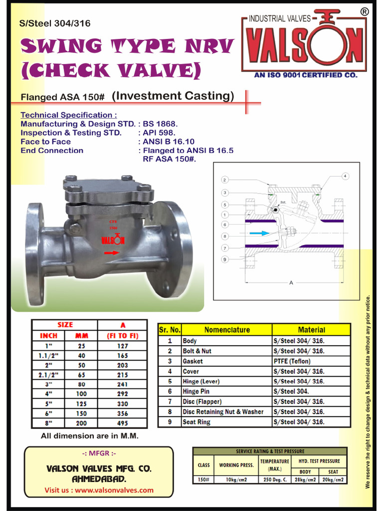 Ss Swing Nrv asa 150 | PDF