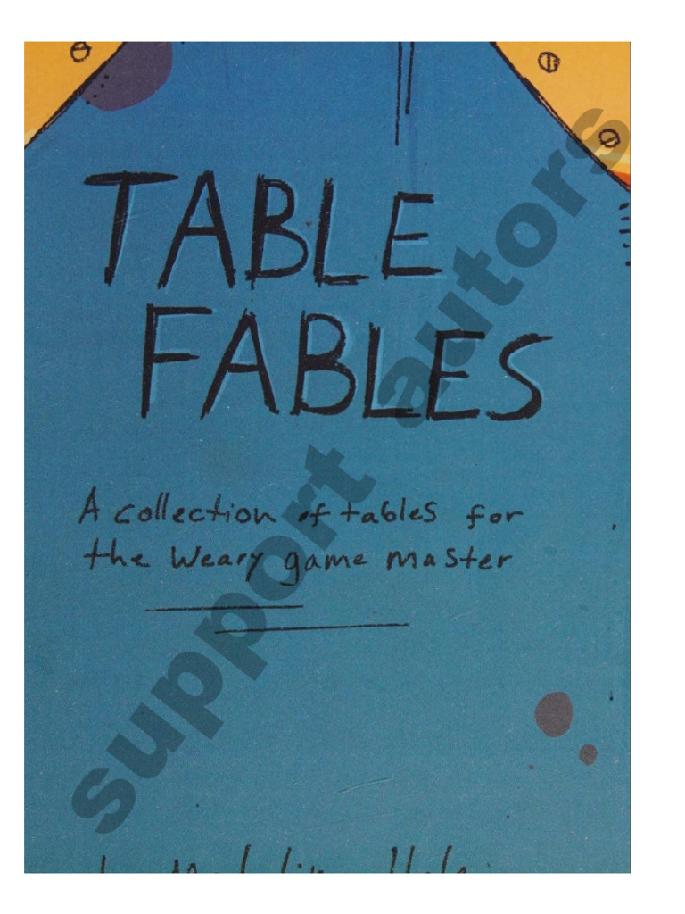 Table Fables I | PDF