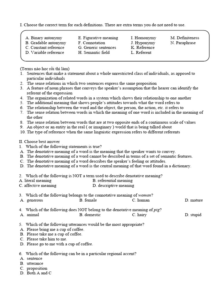 Semantics | PDF | Semantics | Proposition