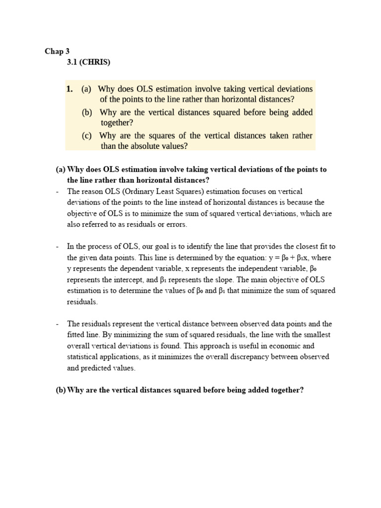 Group 6 - FNC01 - K48 - HW1 | PDF | Ordinary Least Squares | Errors And Residuals
