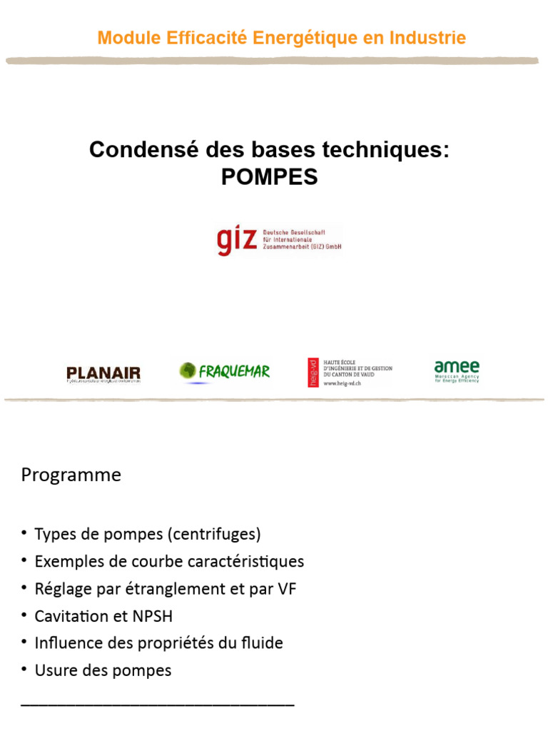 CBT Pompes | PDF | Pompe | Pression
