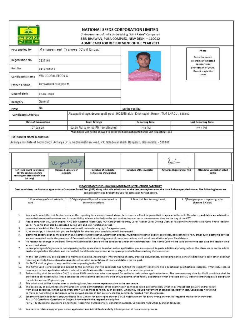 National Seeds Corporation Limited | PDF