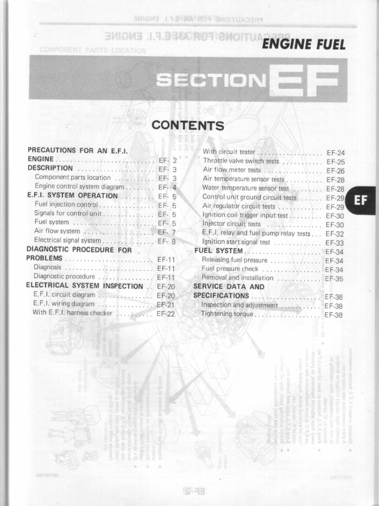 FJ20 Engine EF | PDF | Fuel Injection | Throttle