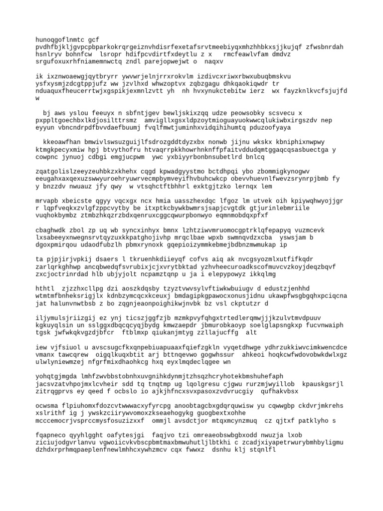 Random Text Analysis | PDF