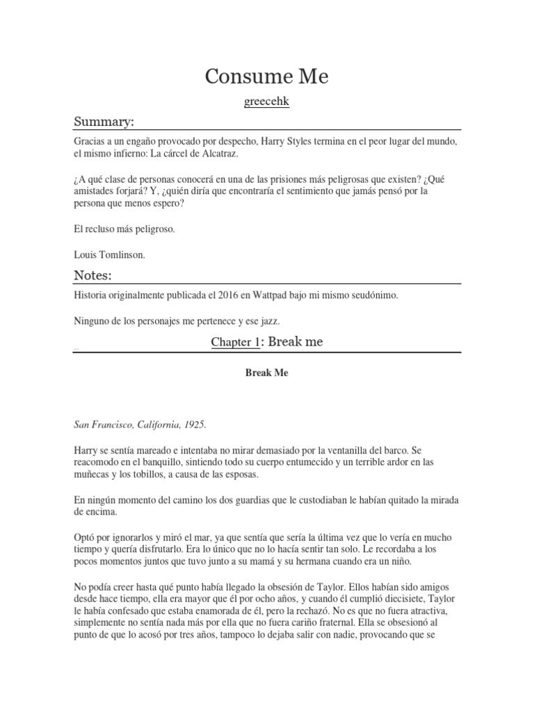 Consume Me | Descargar gratis PDF | Boca