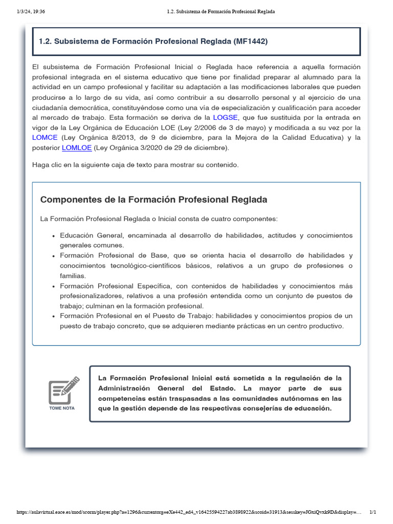 Componentes de La FP | PDF