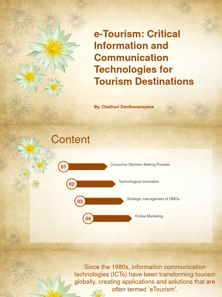 ETourism Critical Information and Communication Technologies For ...