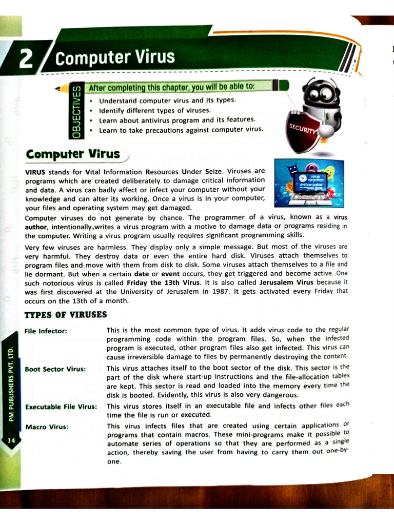 Std-6 - CH - 2 Computer Virus | PDF