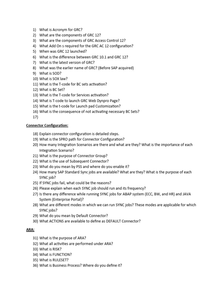 SAP GRC AC FAQz | PDF | Risk | Simulation