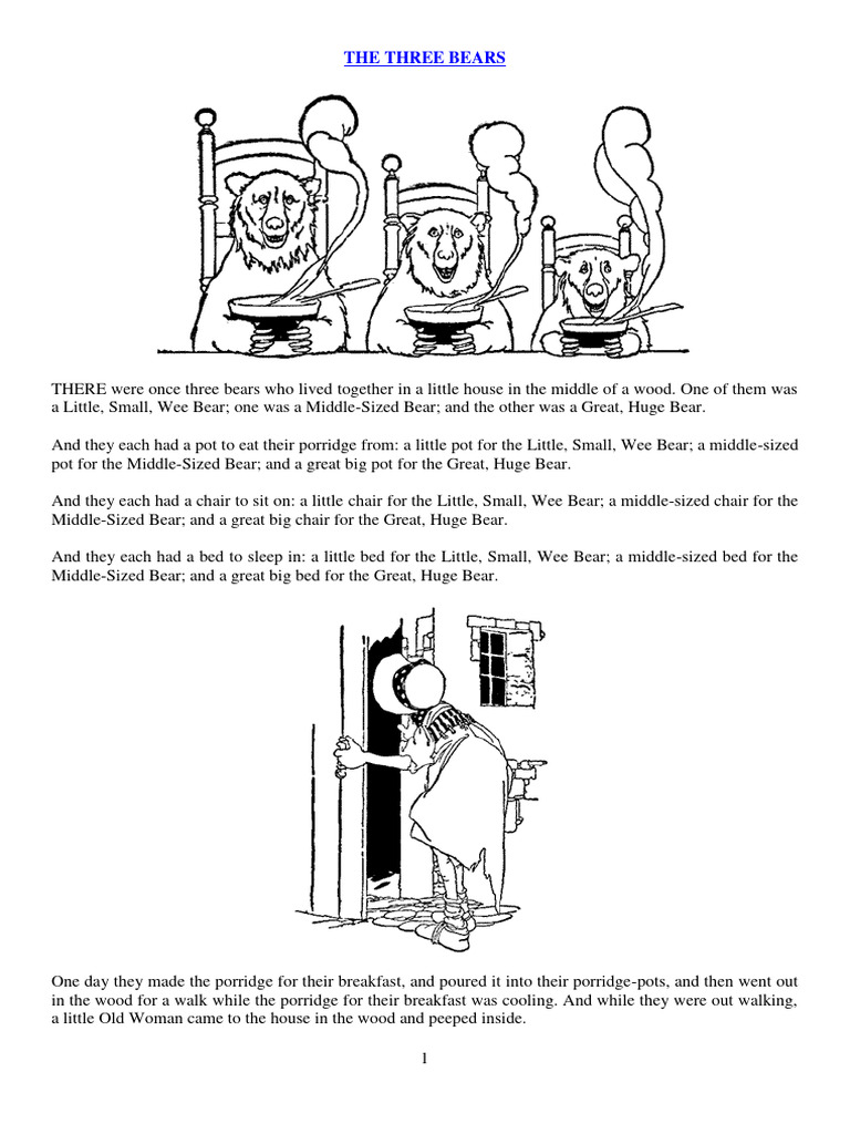 The Three Bears | PDF
