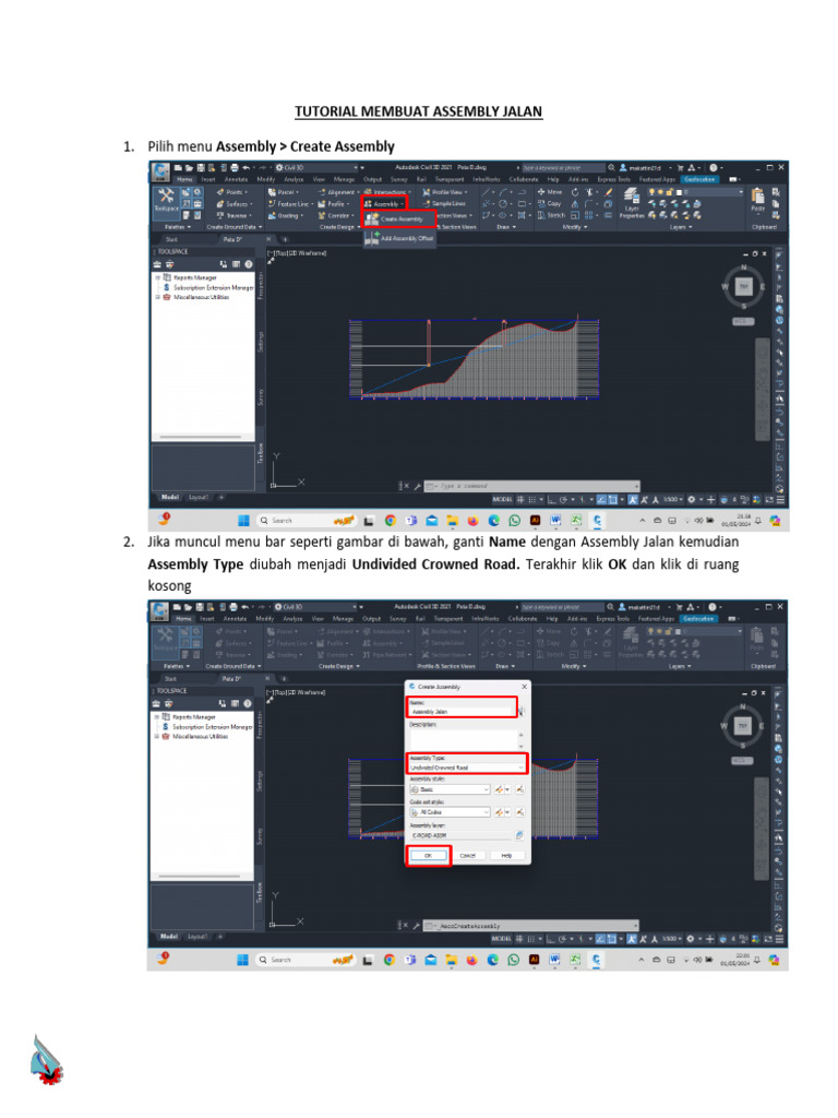 Tutorial Membuat Assembly Jalan | PDF