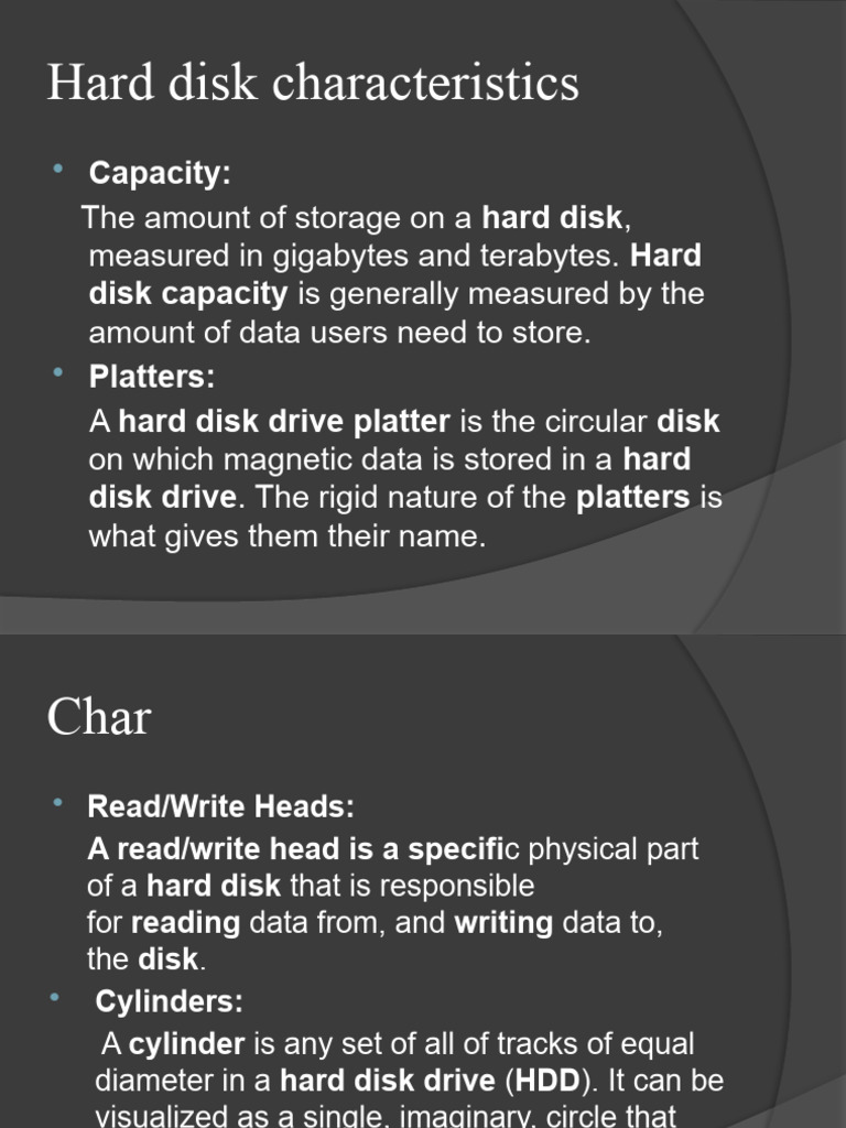 Hard Disk Components Explained | PDF