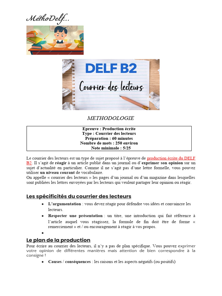 Guide de rédaction pour courrier des lecteurs | PDF
