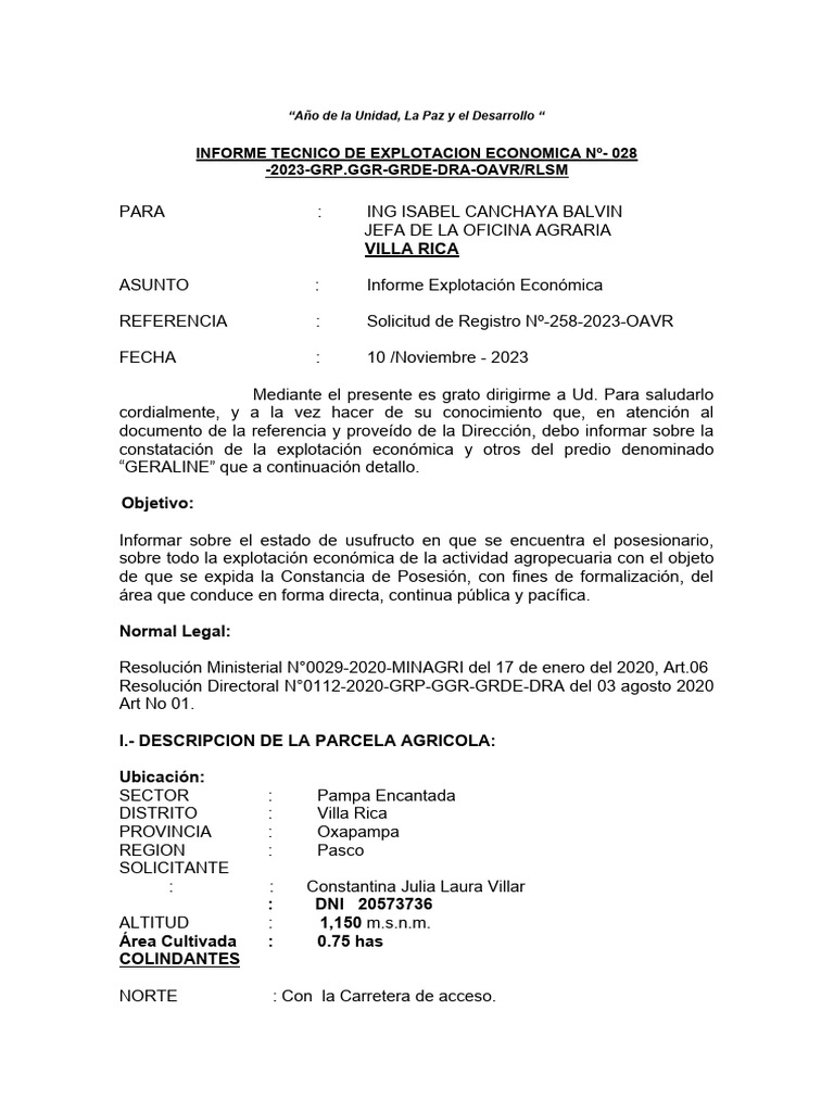 Informe de Constantina N 28 | PDF | Finanzas y dinero