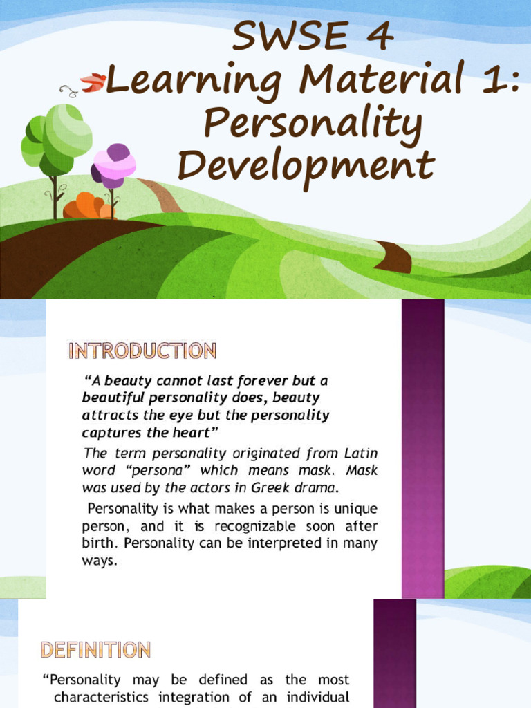 Understanding Personality | PDF | Feeling | Senses