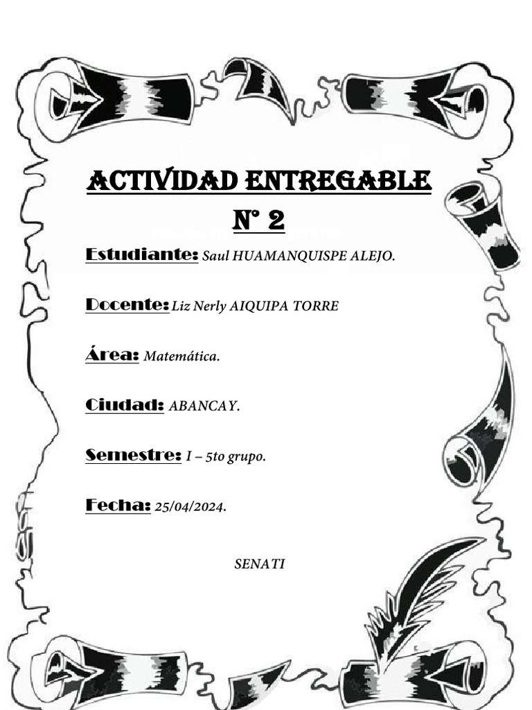 actividad entregable n 2 | PDF