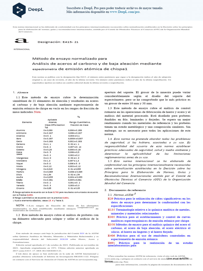 552973088-ASTM-E415-21 es | PDF | Acero | Ultravioleta