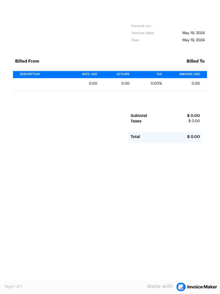 Invoice Format | PDF