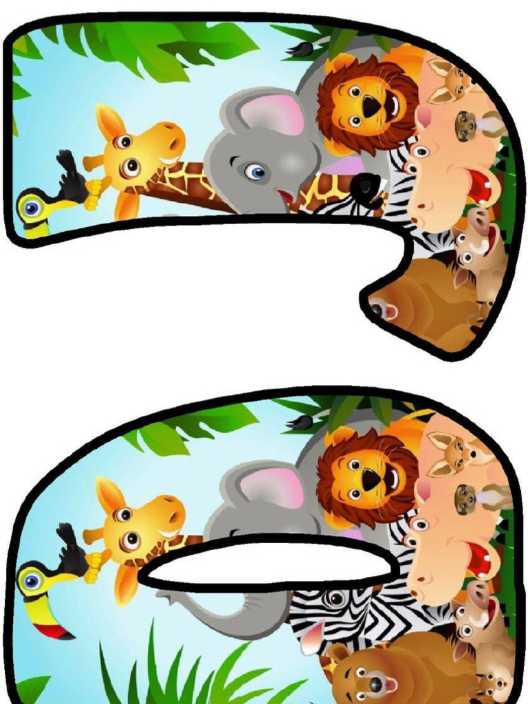 Abecedario Safari Formato A4 | PDF