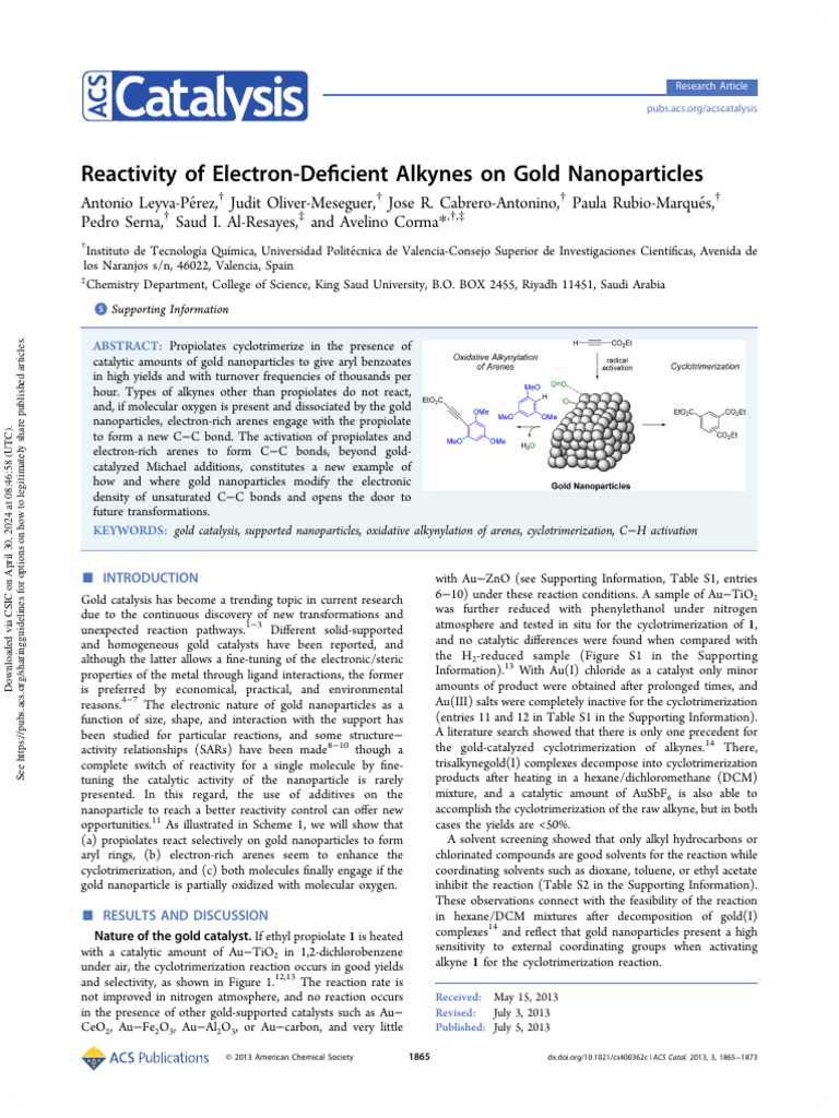 leyva-pérez-et-al-2013-reactivity-of-electron-deficient-alkynes-on-gold ...