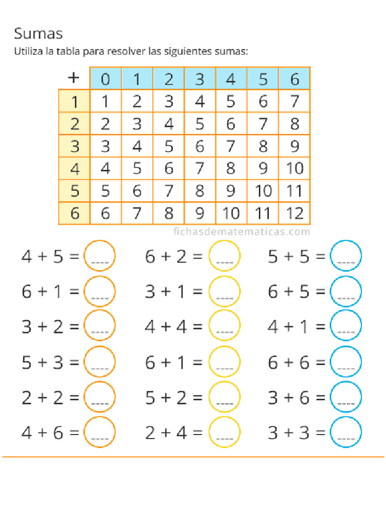 EJERCICIOS SUMA | PDF