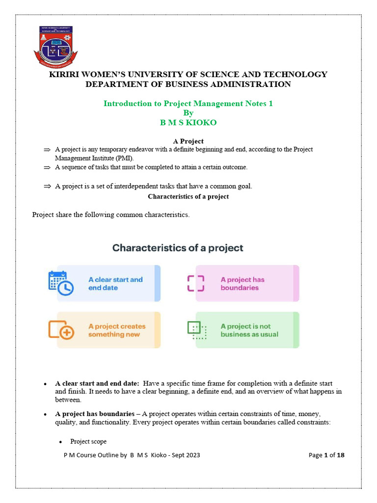 Fundamentals of Project Management Notes | Download Free PDF | Project ...