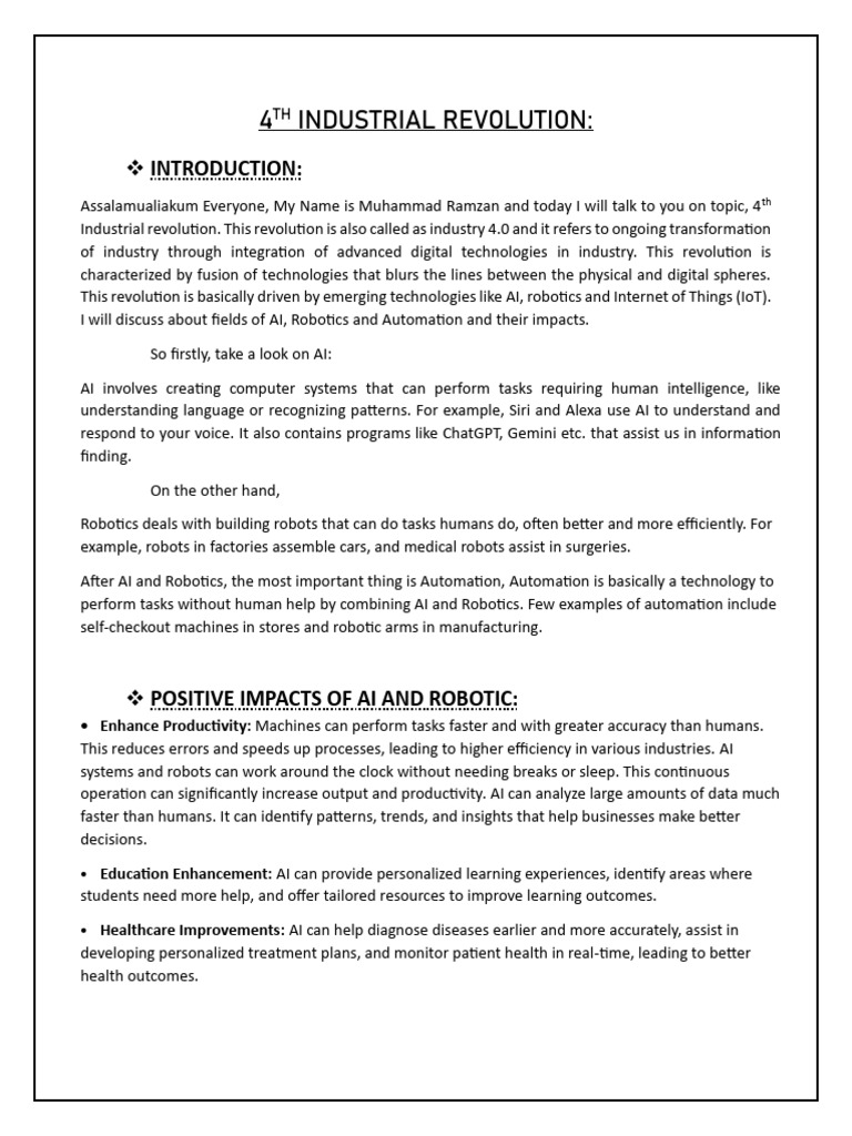 Presentation Handout Pdf Artificial Intelligence Intelligence Ai
