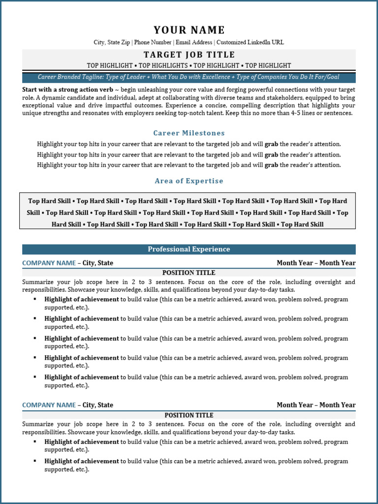 Free Resume Template From MPA | PDF | Business