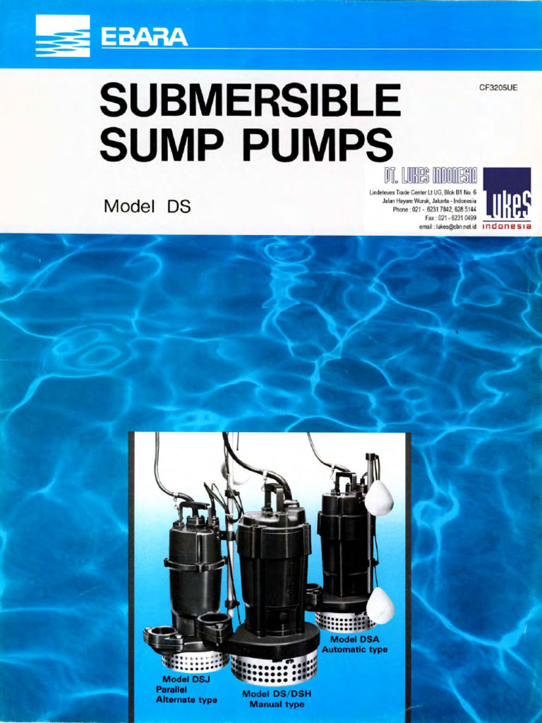 Ebara Submersible Sump Pump - DS | PDF
