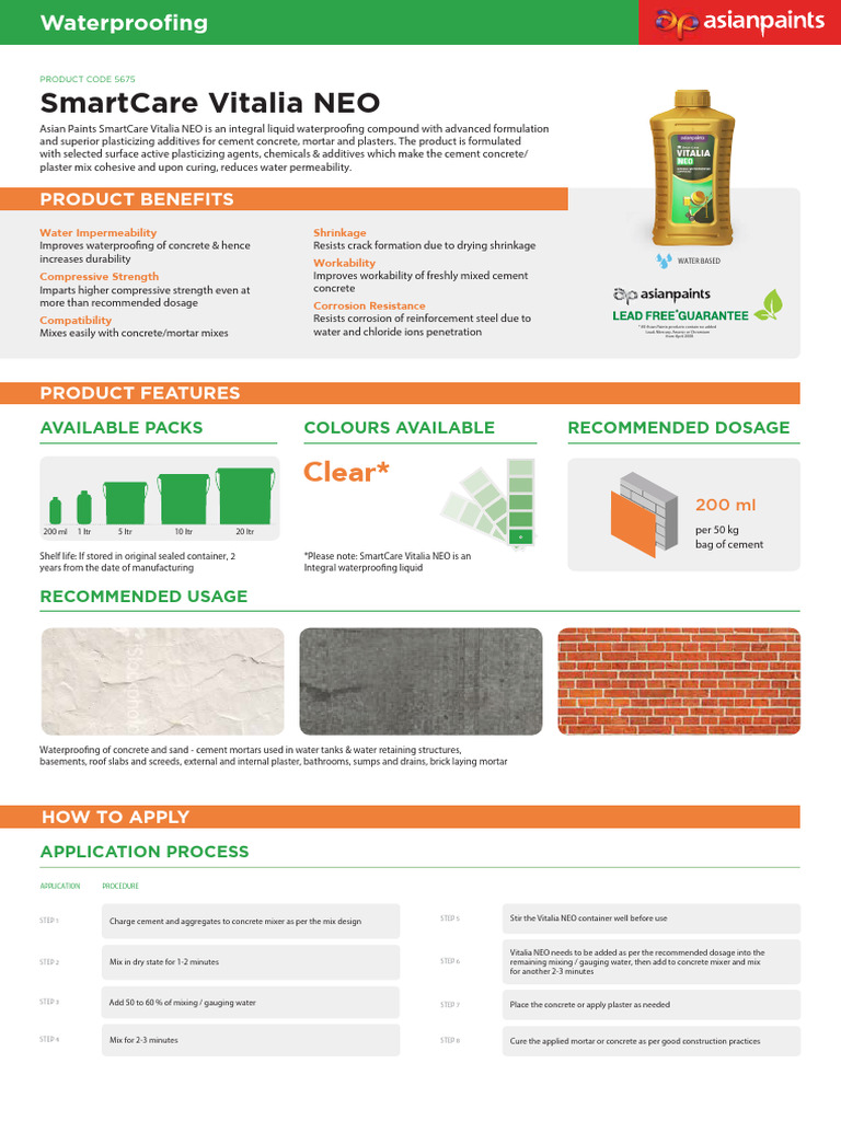 Smartcare Vitalia Neo Pis | PDF | Concrete | Cement