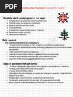 O Level Biology 5090 Chapter Notes | PDF | Cell (Biology) | Biology