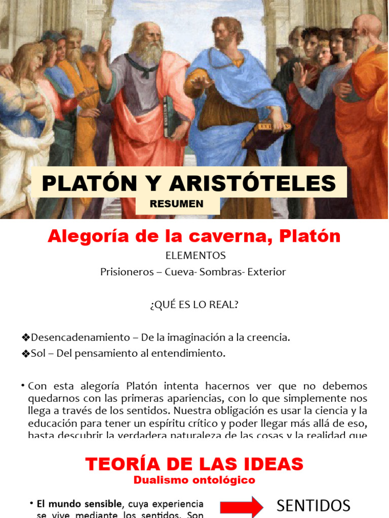 Platón y Aristóteles: Conocimiento y Realidad | PDF | Platón | Conocimiento