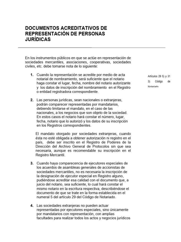 Documentos Acreditativos de Representación de Personas Jurídicas | PDF | Justicia | Crimen y ...