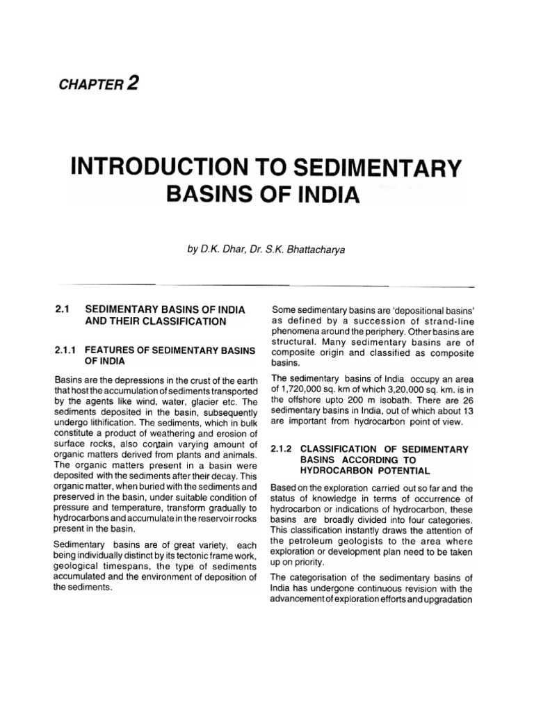 Basins of India With Reservoir Rocks | PDF | Sedimentary Rock | Shale