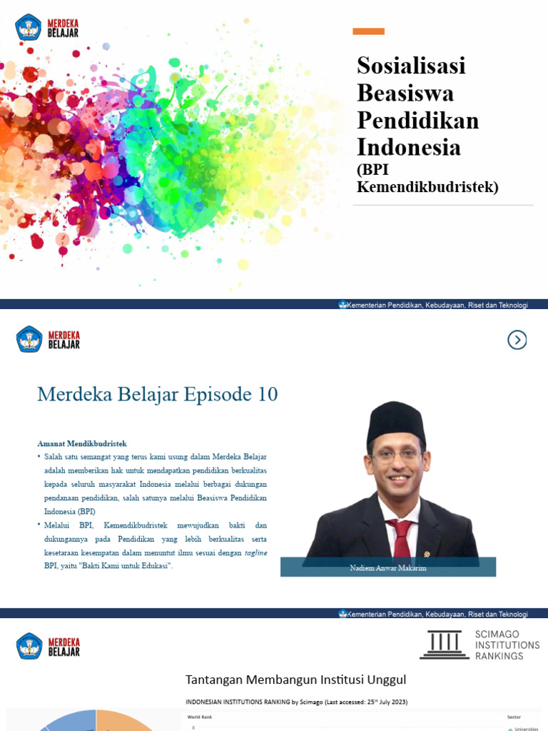 Tagline Beasiswa Pendidikan Indonesia | PDF