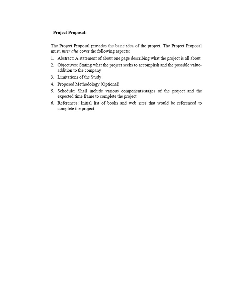 Project Proposal | PDF