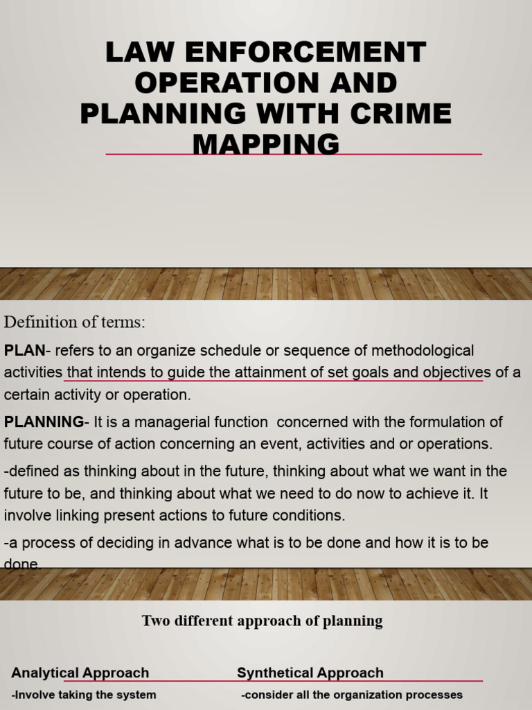 Lea Lecture Crime Mapping | PDF | Policy | Goal