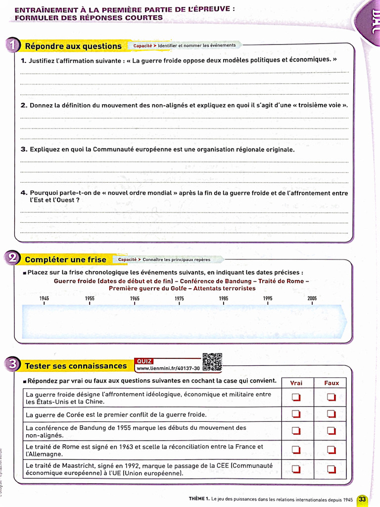 Exercices Type Bac Hth1 | PDF
