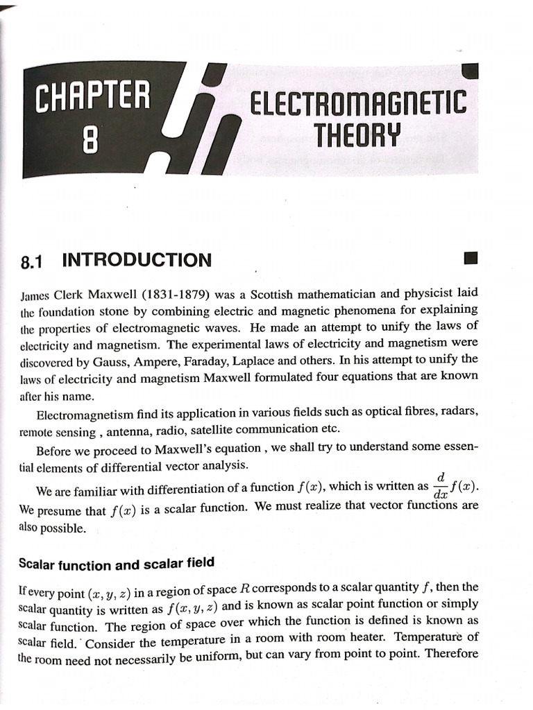 PHY Module 8 - Electromagnetic Theory | PDF