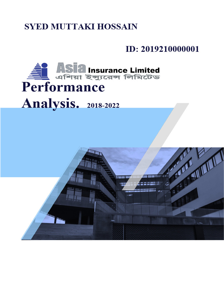 Financial Performance of Asia Ins. Co. LTD | PDF | Insurance | Investing