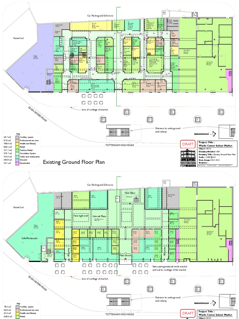 Existing and Proposed Ground Floor Plan | PDF | Industries | Transport
