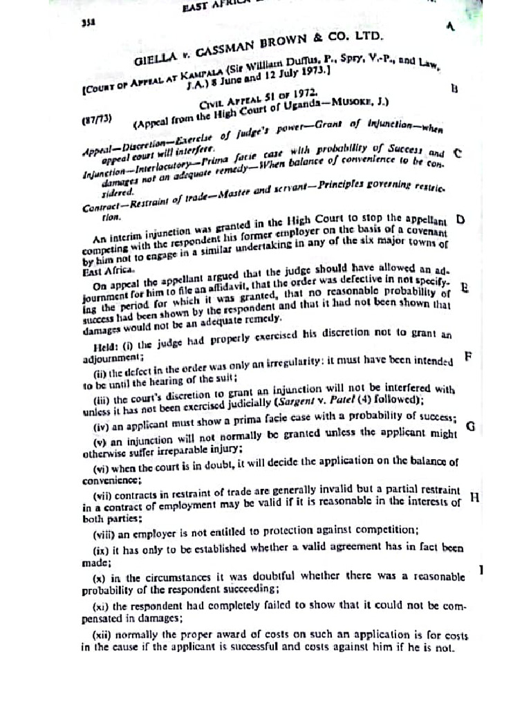 Giella vs. Cassman Brown 1973 EA. | PDF