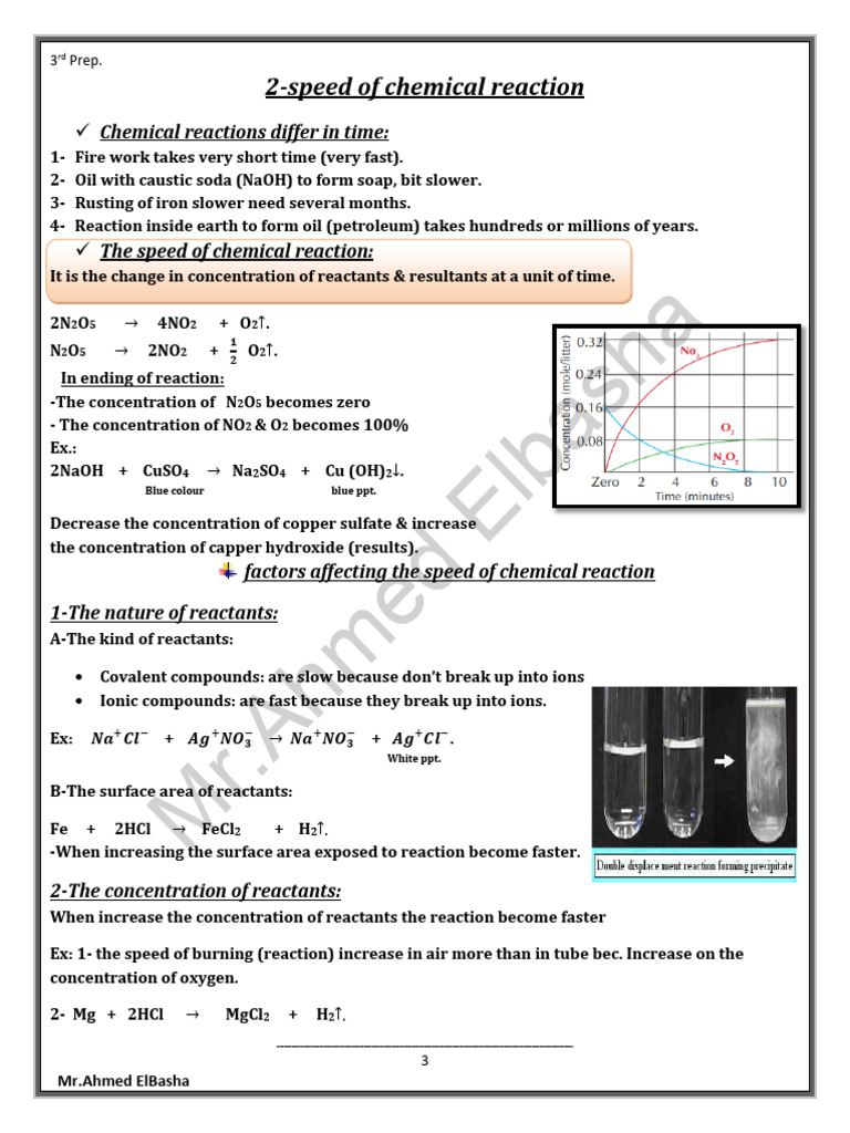 Prep.3 Unit One Lesson Two 2019 | PDF | Catalysis | Chemical Reactions