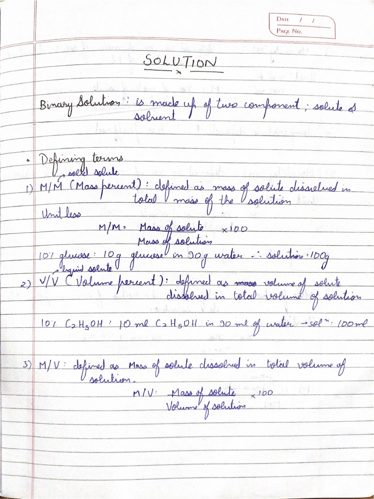 Class 12th Chemistry Notes | PDF